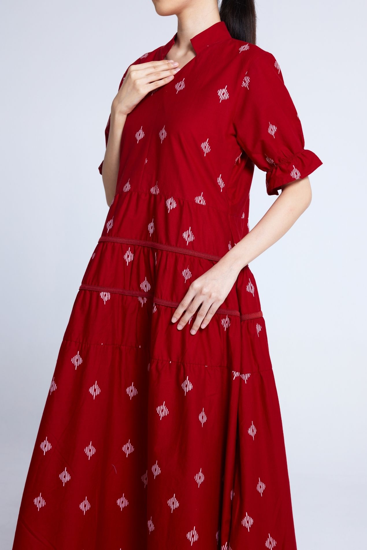 Red Ming Batik Dress | Oemah Etnik