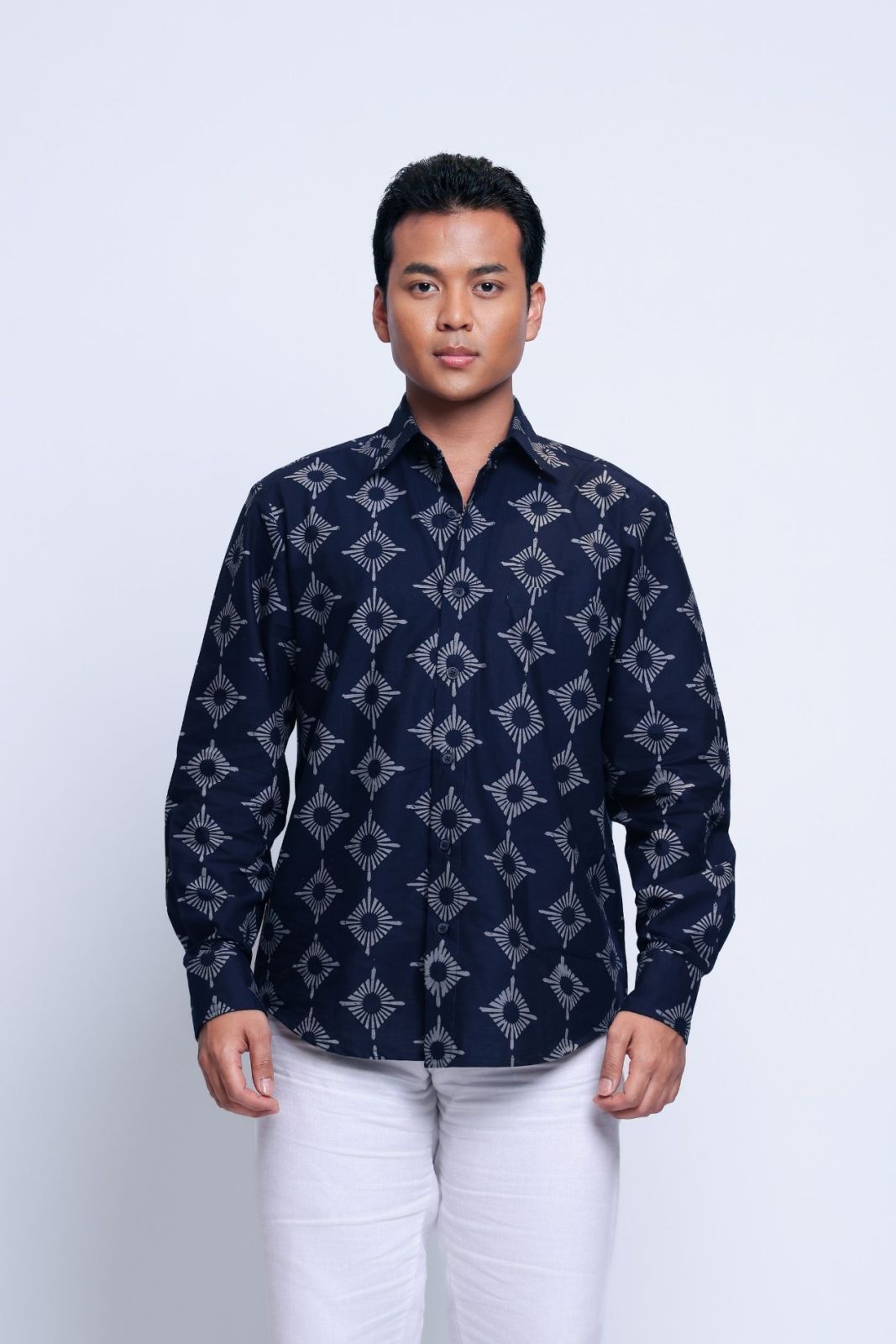 Blue Genta Batik Shirt | Oemah Etnik