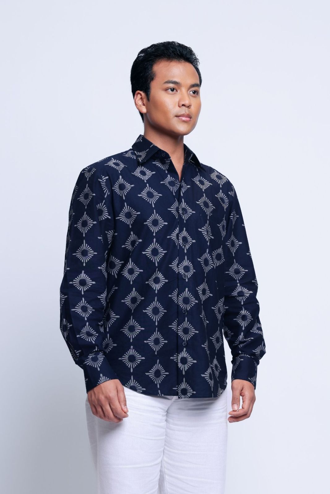 Blue Genta Batik Shirt | Oemah Etnik