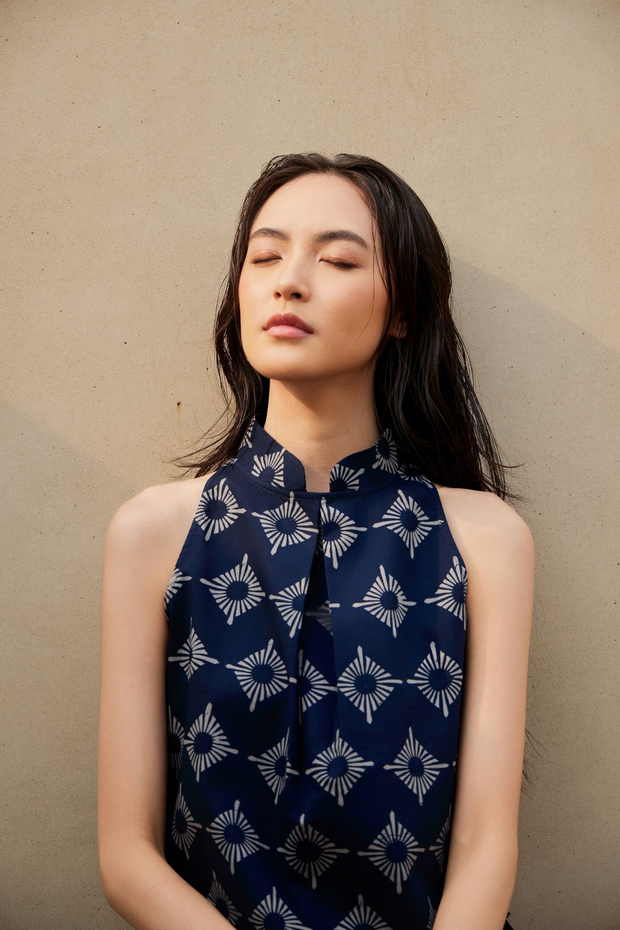 Blue Mudan Batik Top | Oemah Etnik