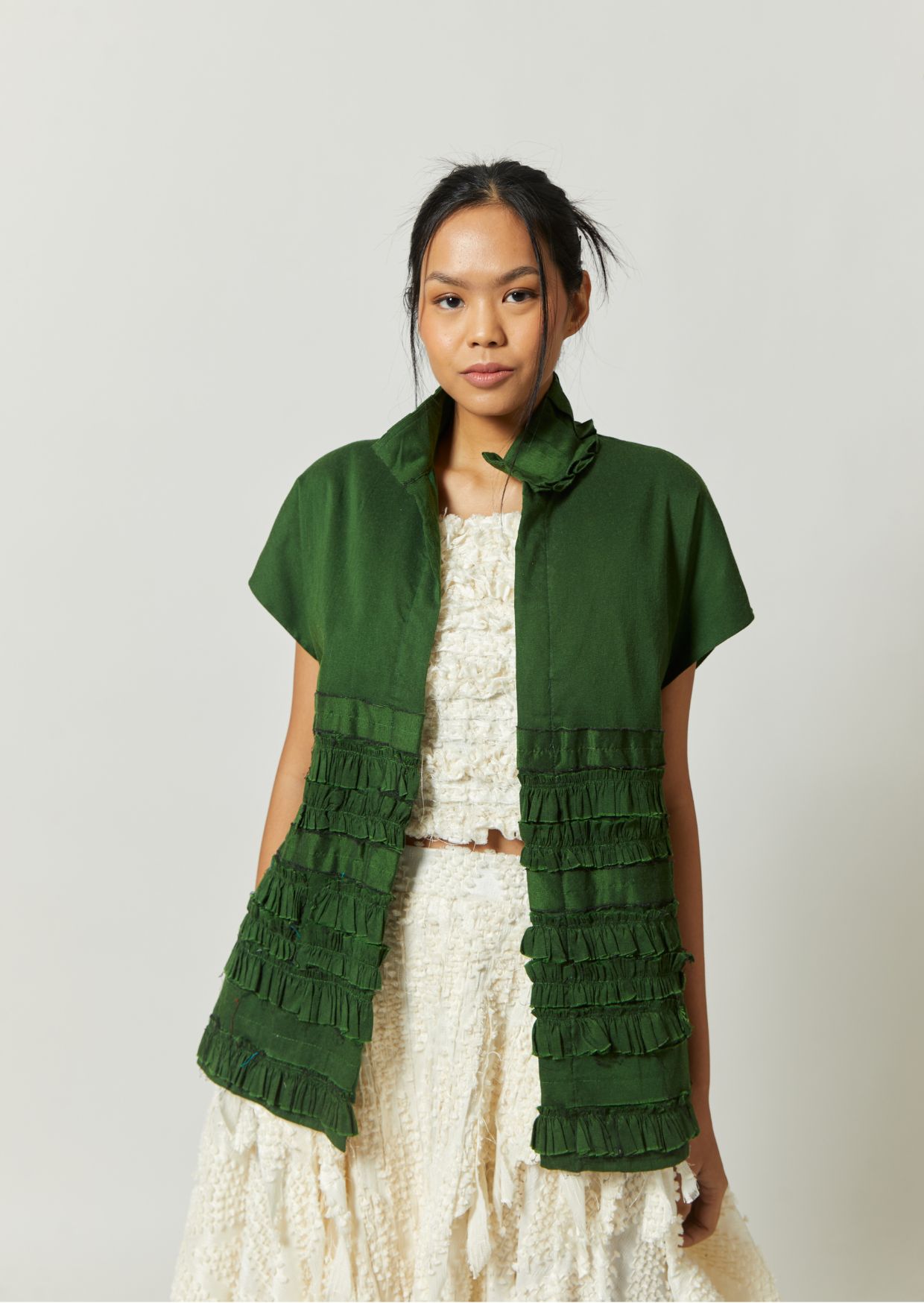 Green Kima Tenun Outer | Oemah Etnik