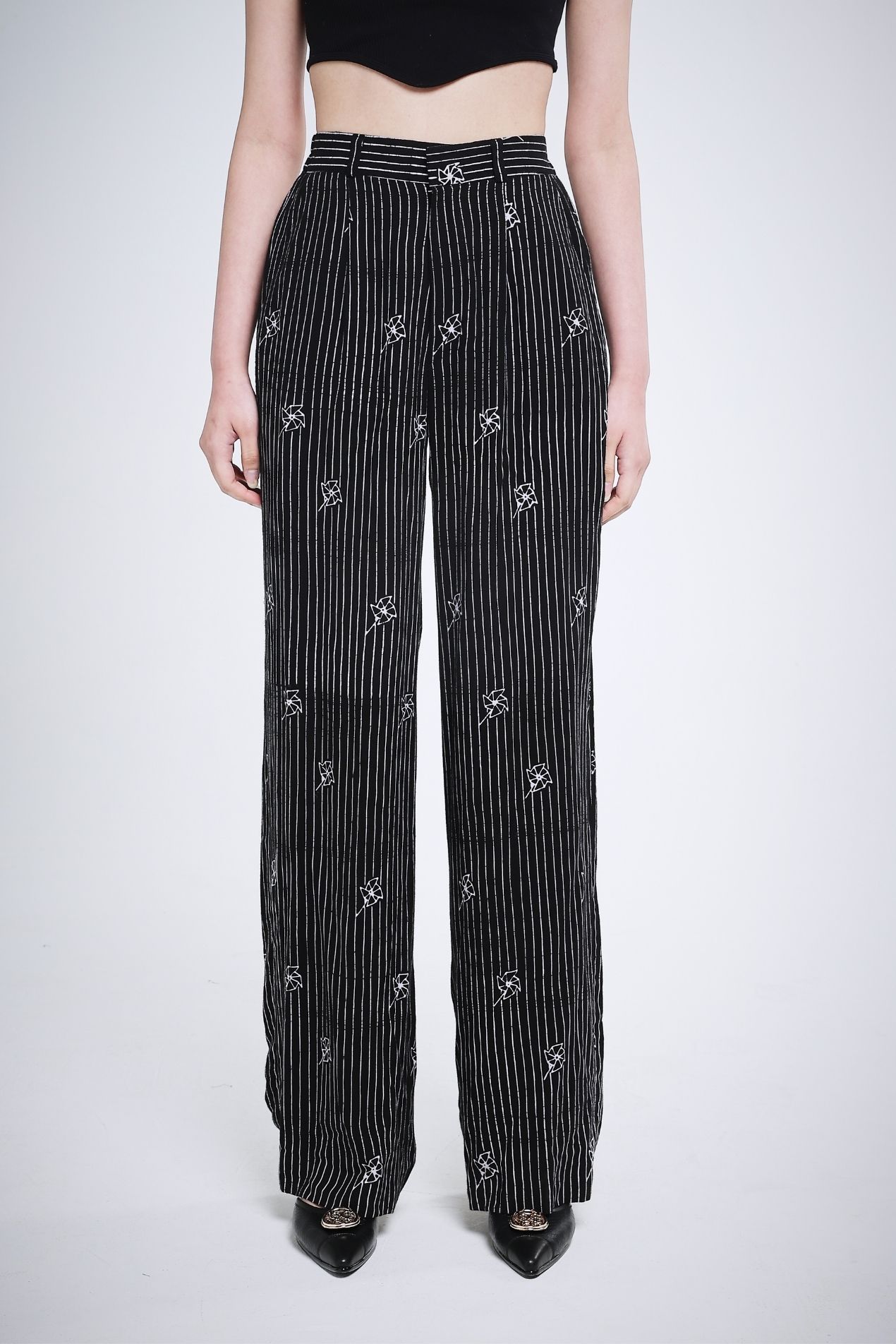 Black Sakato Batik Rayon Pants | Oemah Etnik