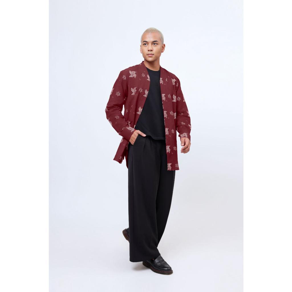 Red Abbiyya Batik Outer | Oemah Etnik