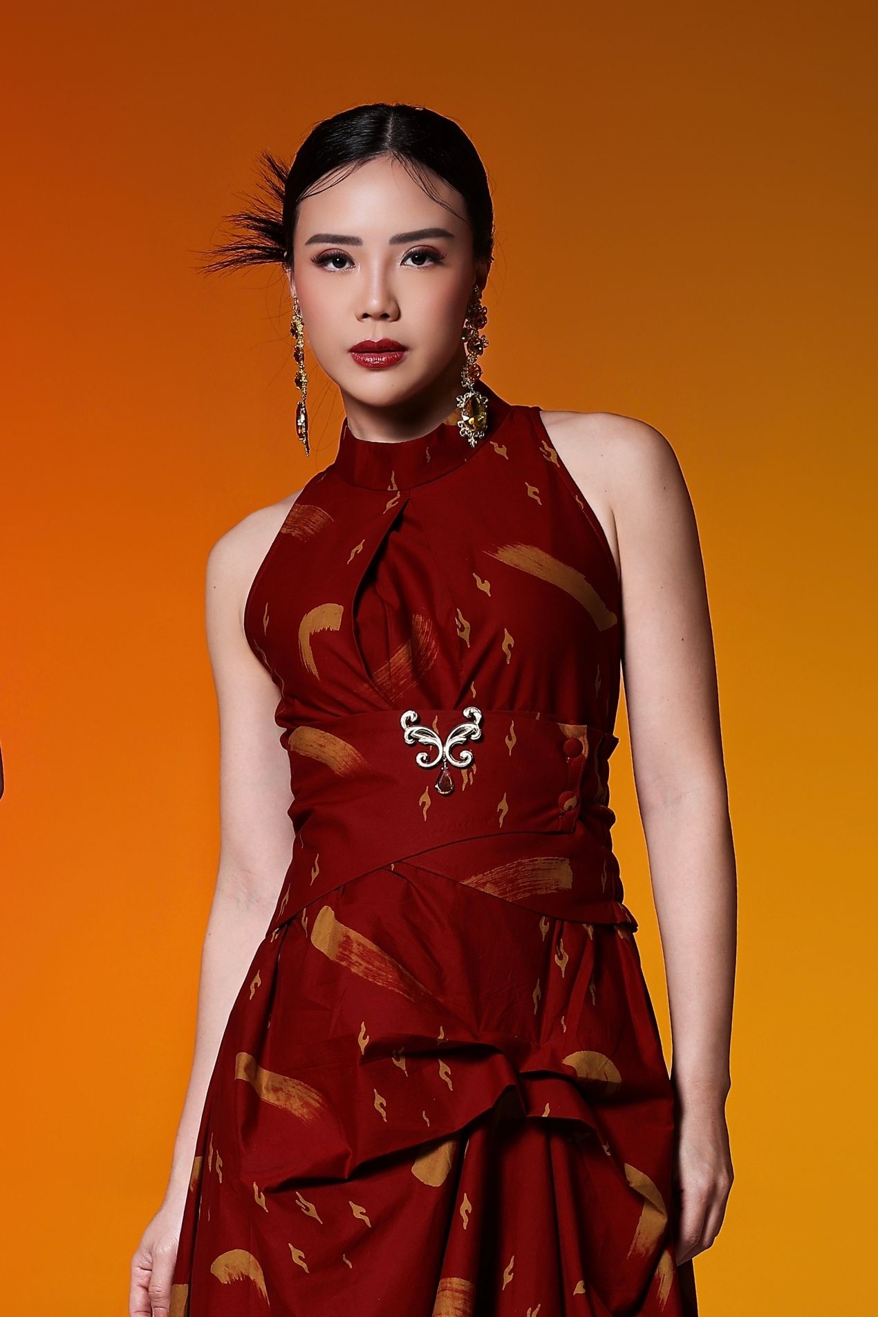 Red Mudan Gui Batik Top | Oemah Etnik