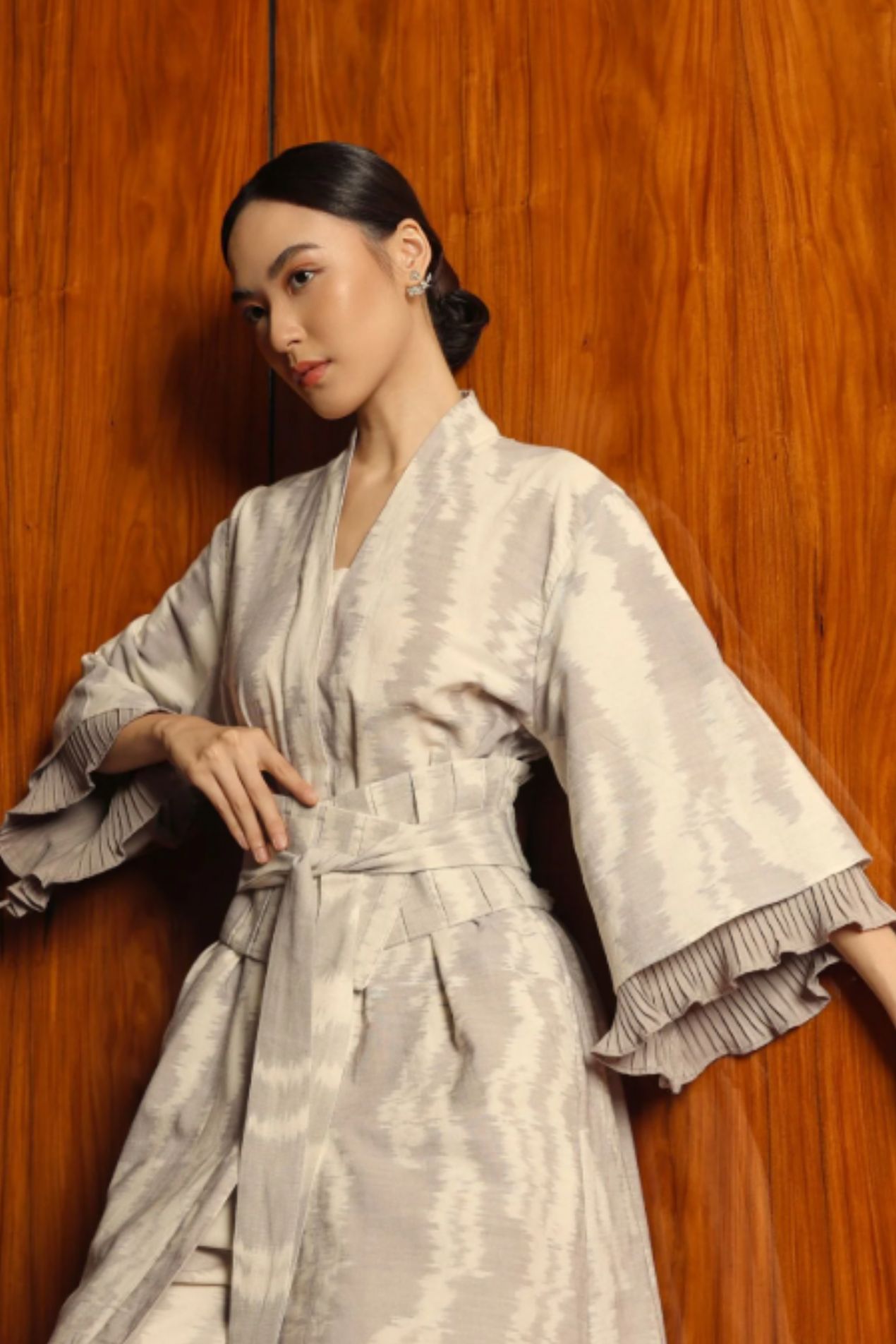Lilac Lingga Tenun Dress | Oemah Etnik