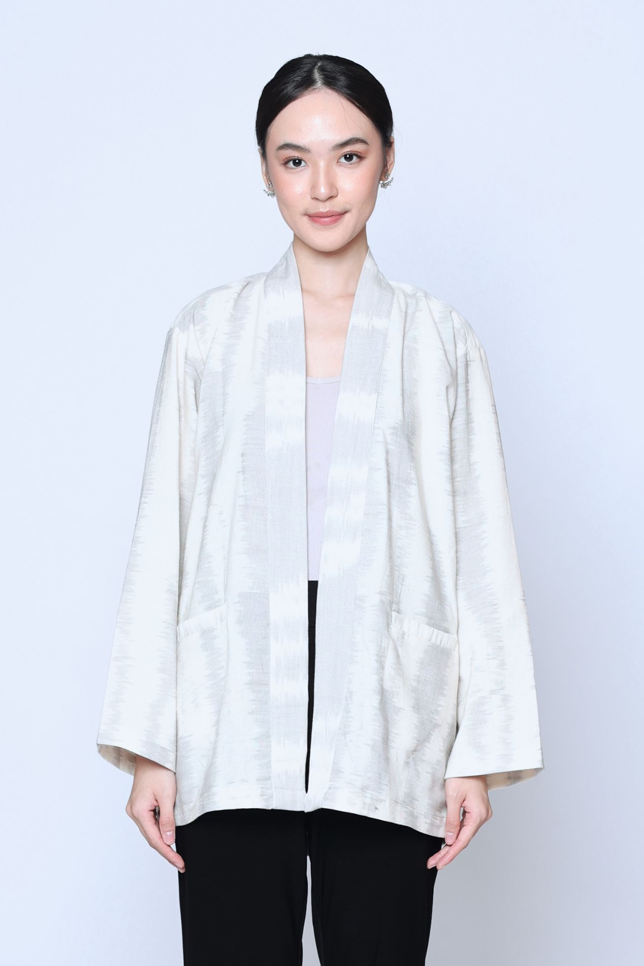 Grey Nagari Tenun Outer | Oemah Etnik