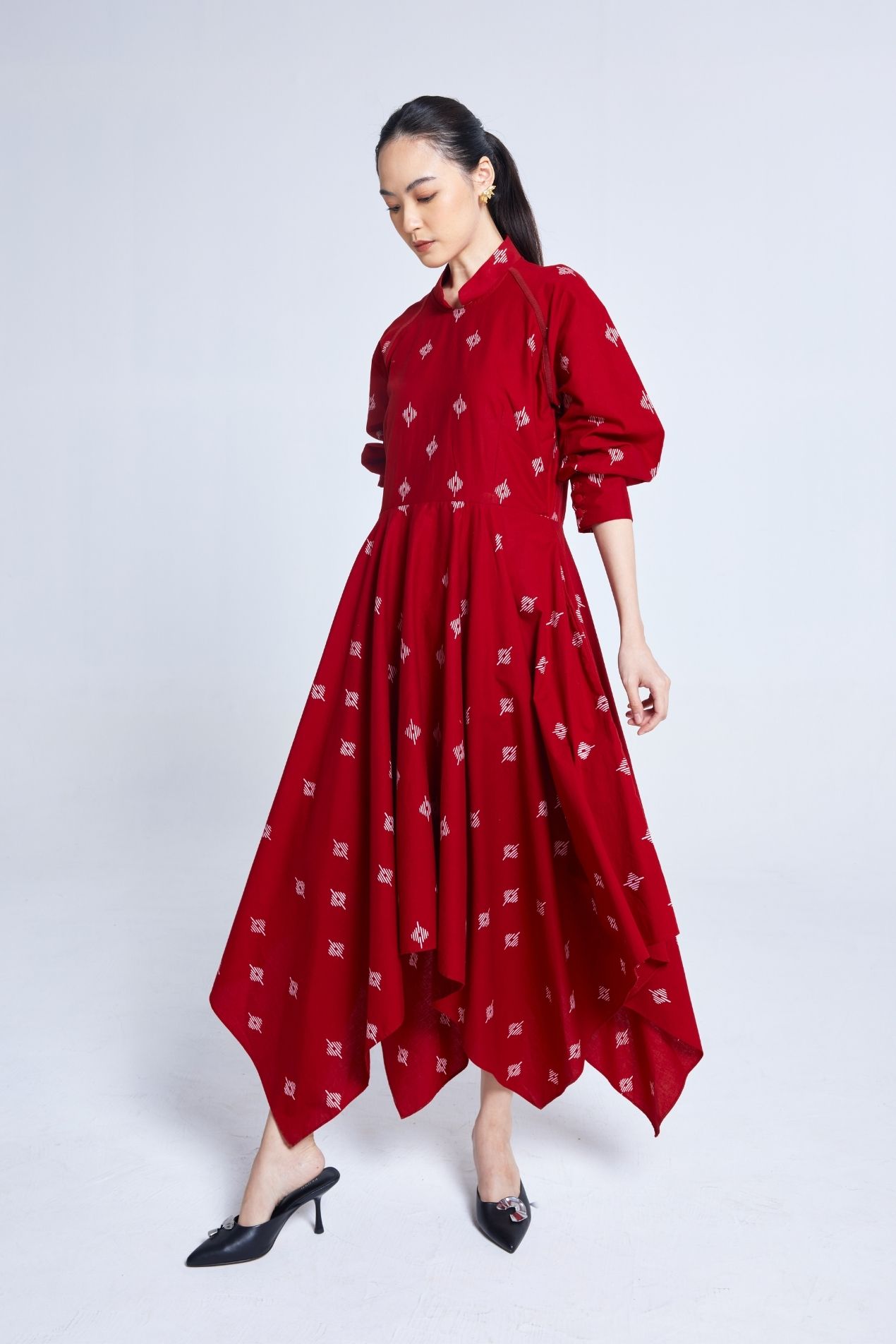 Red Tian Batik Dress | Oemah Etnik