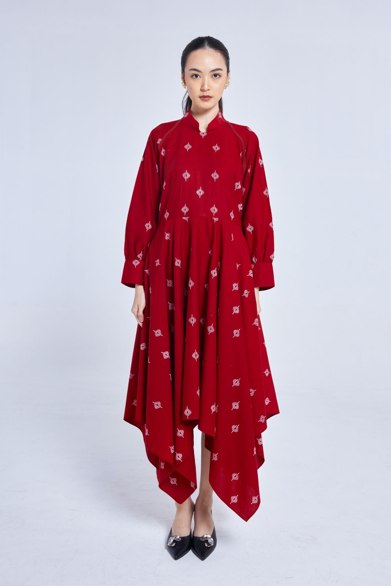 Red Tian Batik Dress | Oemah Etnik