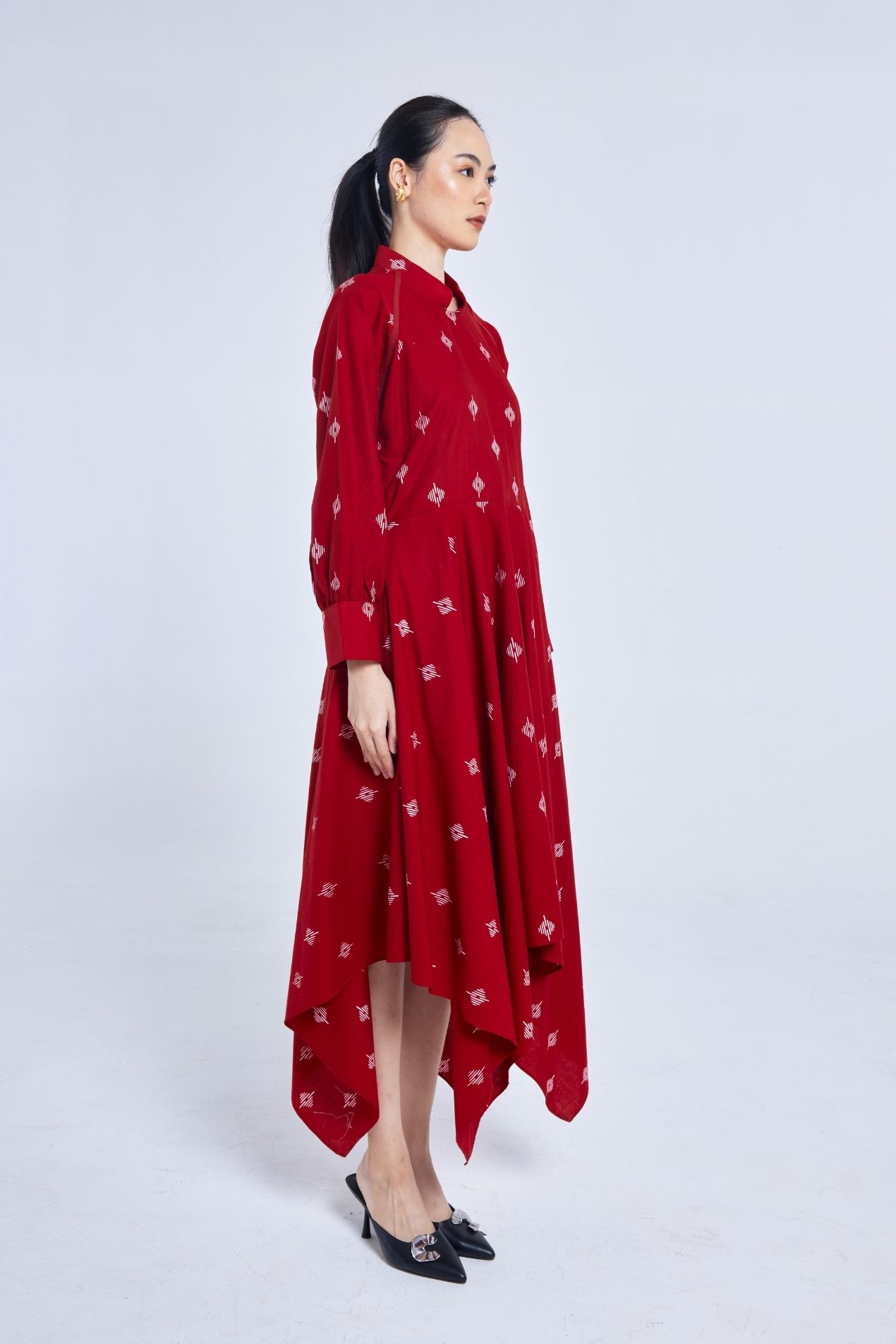 Red Tian Batik Dress | Oemah Etnik