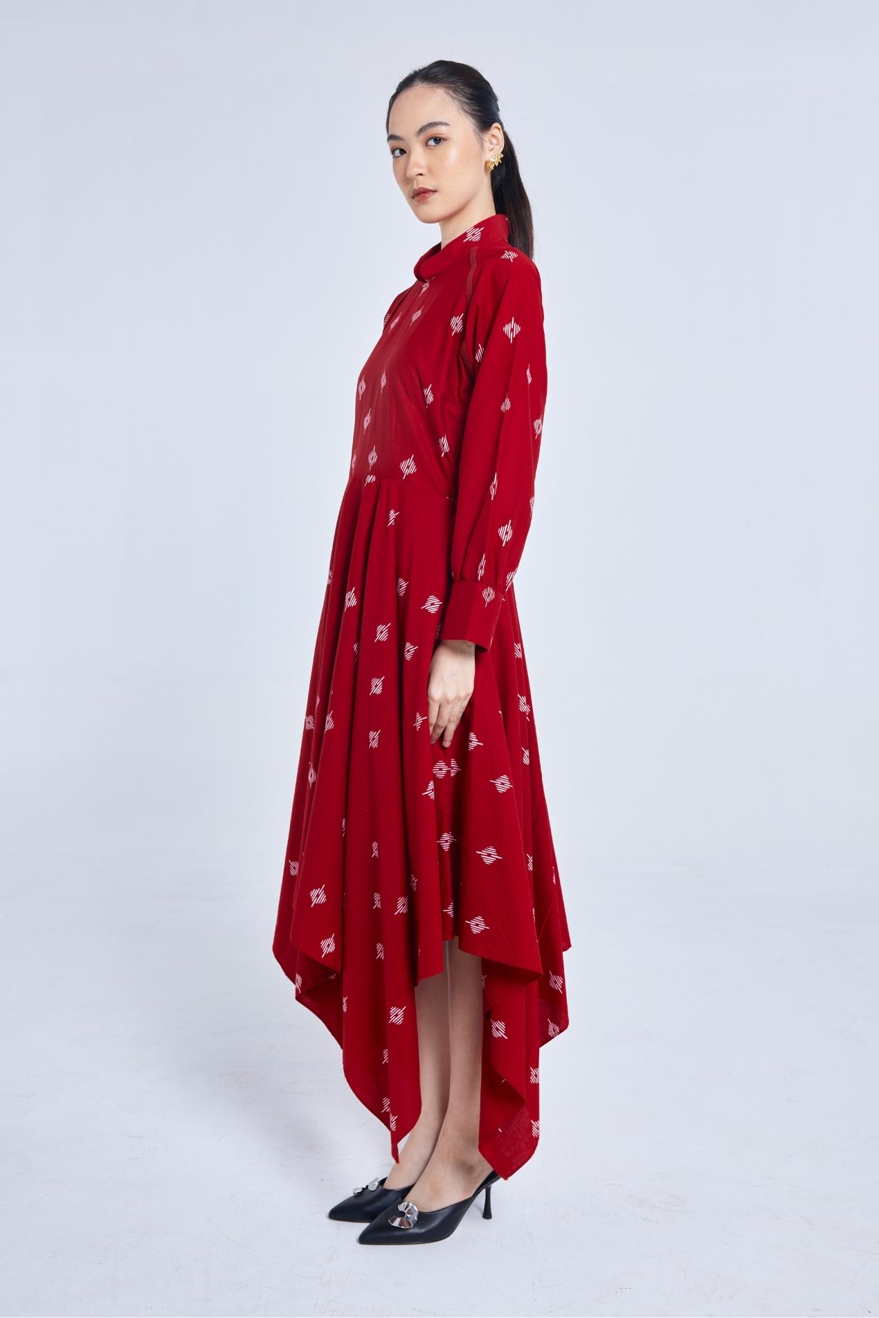 Red Tian Batik Dress | Oemah Etnik